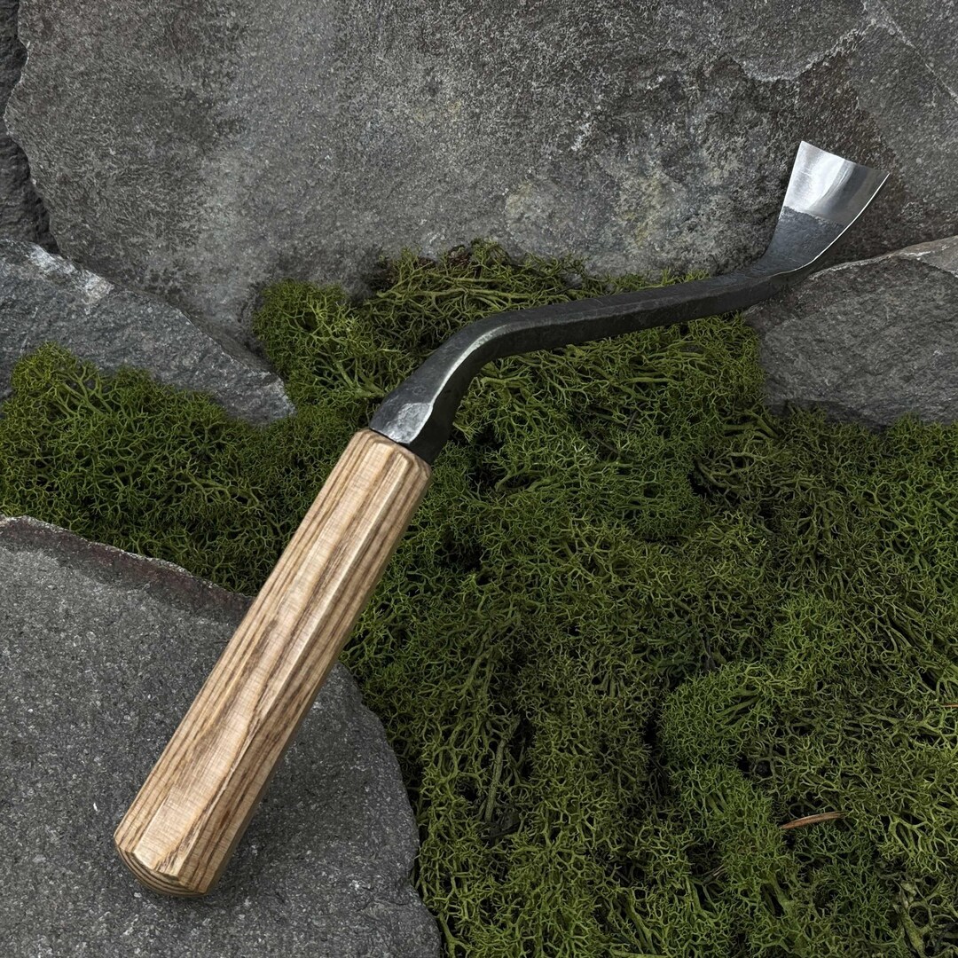 Swan Neck Gouge for Wood Carving. Bent Gouge for Carving Spoon, Bowl. Large Gouge for ...