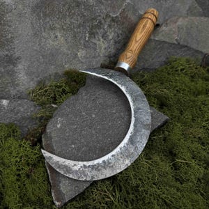 Harvesting Sickle With Leather Case. Forged Carbon Steel 52100 Crescent ...