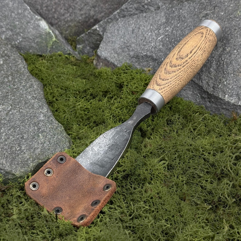 Hand Forged Wood Carving Gouge. Rounded Chisel for Woodworker. Wood ...