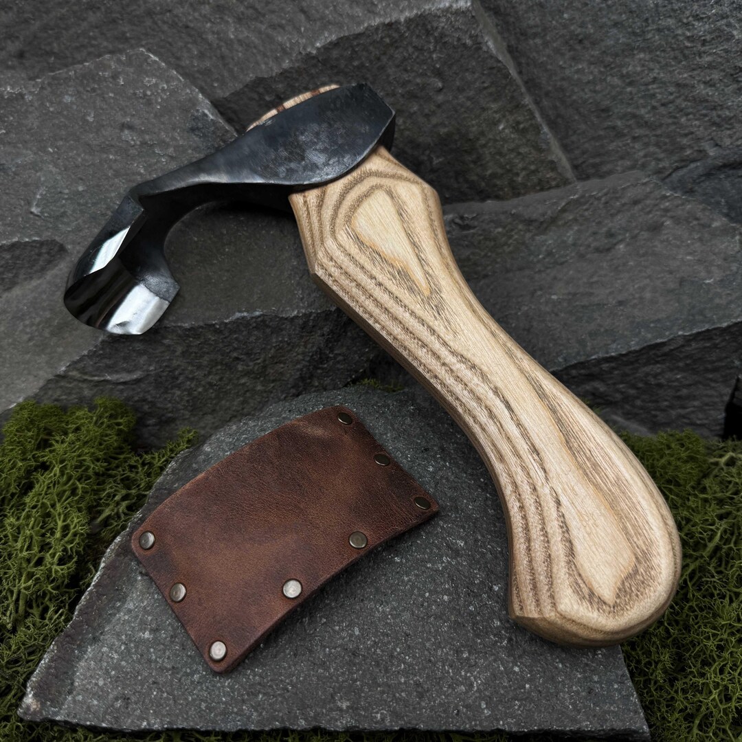 Carving Adze With Leather Case. Woodworking Axe for Beginners. Curved ...