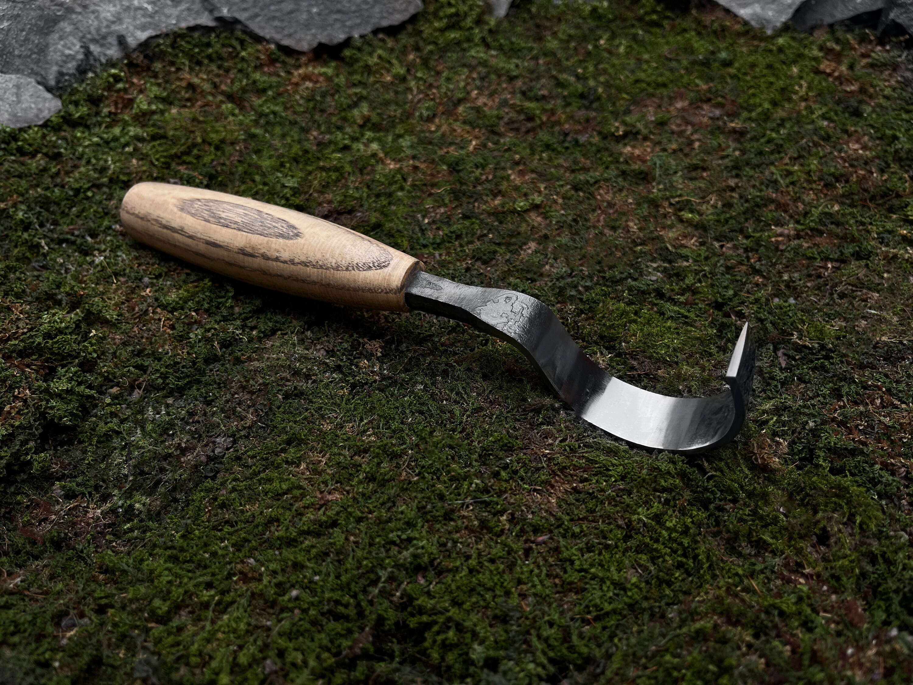 Forged Spoon Carving Hook Knife. Wood Carving Knife. Handmade Hook ...