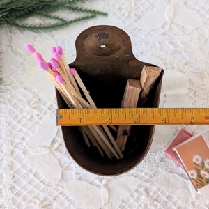 Vintage Brass Matchstick Caddy With Striker - Etsy
