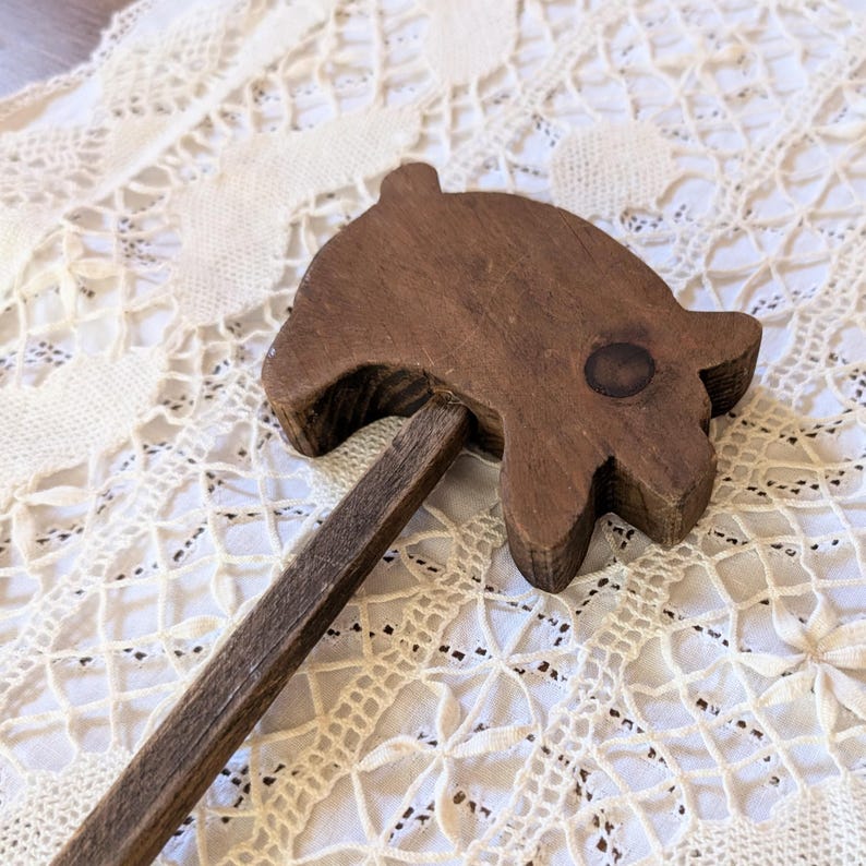 Antique French Wooden Spoon Set Hand Carved Cottage Core Rustic Kitchen ...