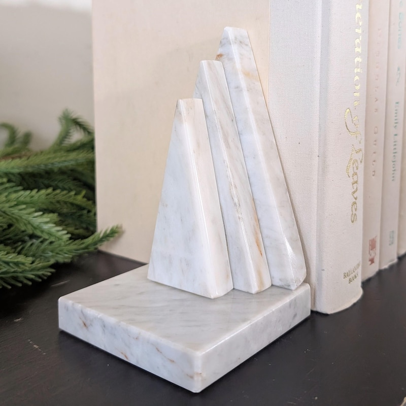Marble Bookends - Etsy