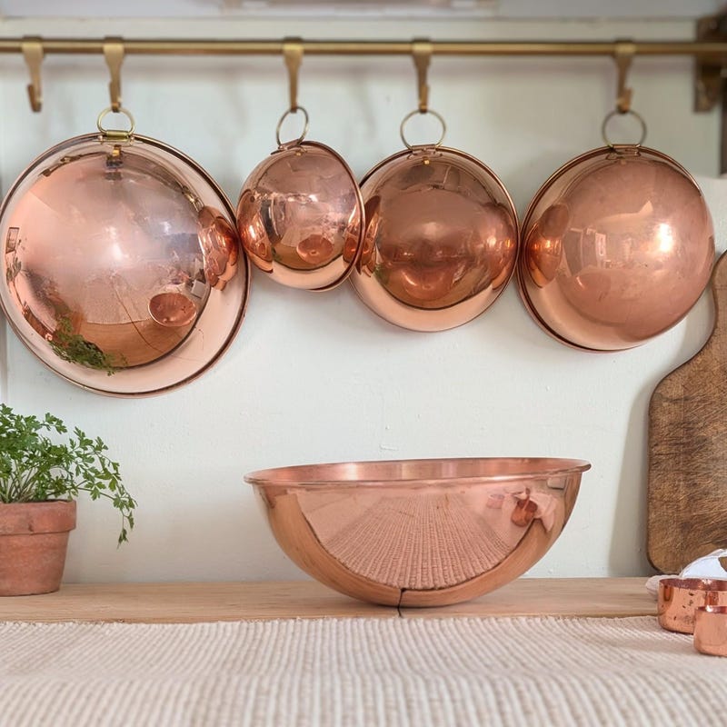 Copper Mixing Bowls - Etsy