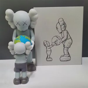 Replica KAWS the Promise Figures Decorative KAWS Statue Bearbrick Style ...