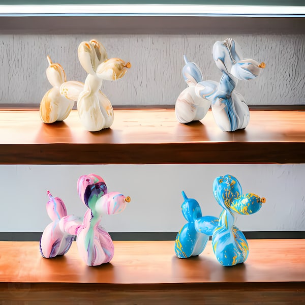 Balloon Animal Dog Statue - Etsy