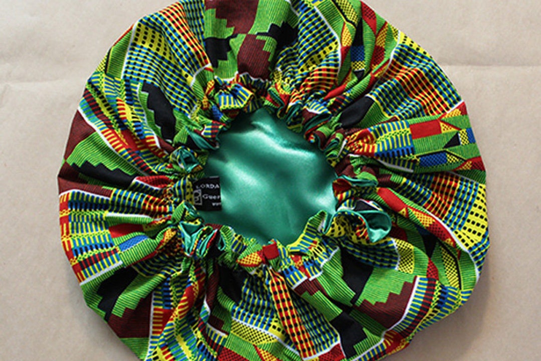 Satin Lined African Print Bonnet - Hair Bonnet - Etsy