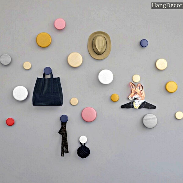 Colorful Wall Hooks - Etsy