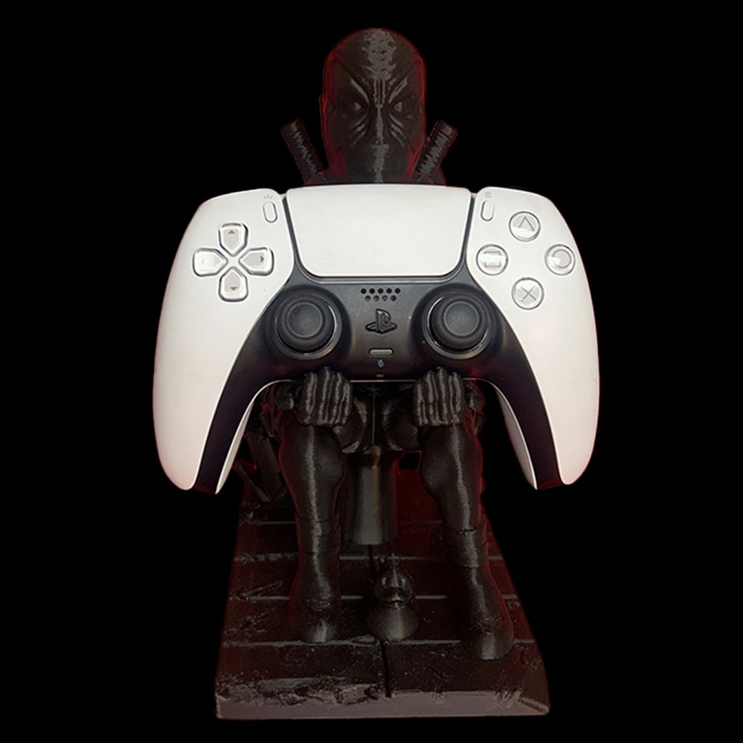 Deadpool 3D Printed Gaming Controller Stand Badass, Sleek, and Ready ...