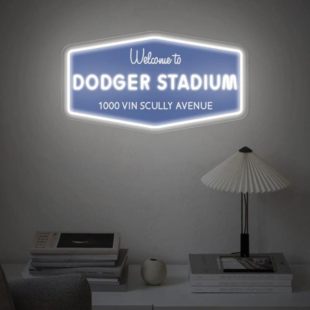 Welcome to Dodger Stadium Neon Sign,gift for Baseball Lover,los Angeles ...