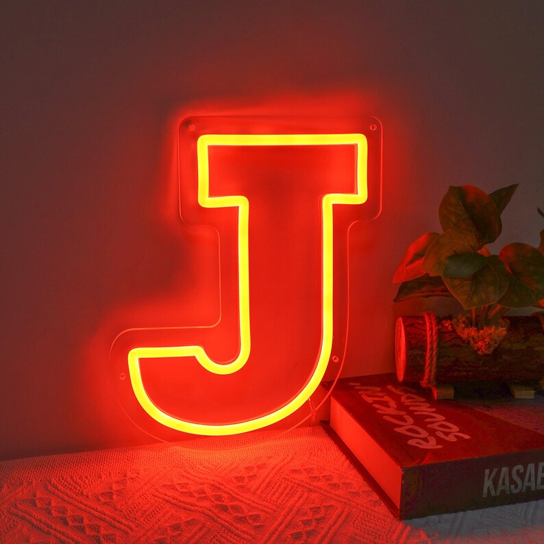 Custom Letter A-Z Neon Sign Name Custom Neon Sign Room Decor ...