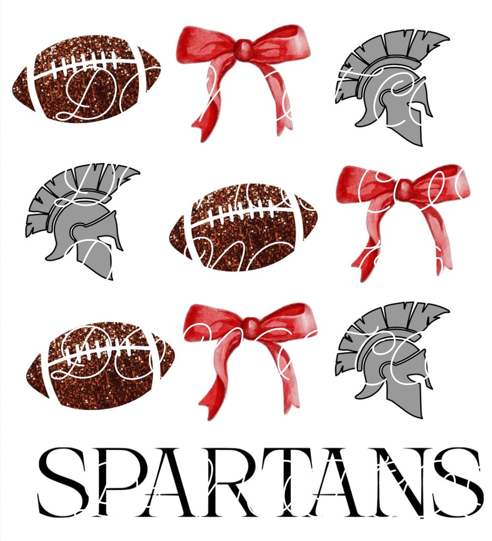 Spartans Football Designs Png - Etsy