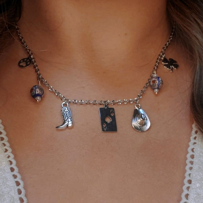 Charm Necklace - Etsy