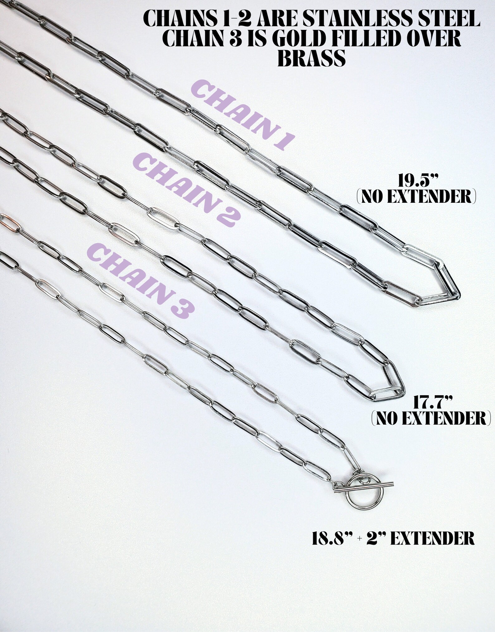 Custom Charm Necklace, Silver & Gold Chains, Create Your Own Charm ...