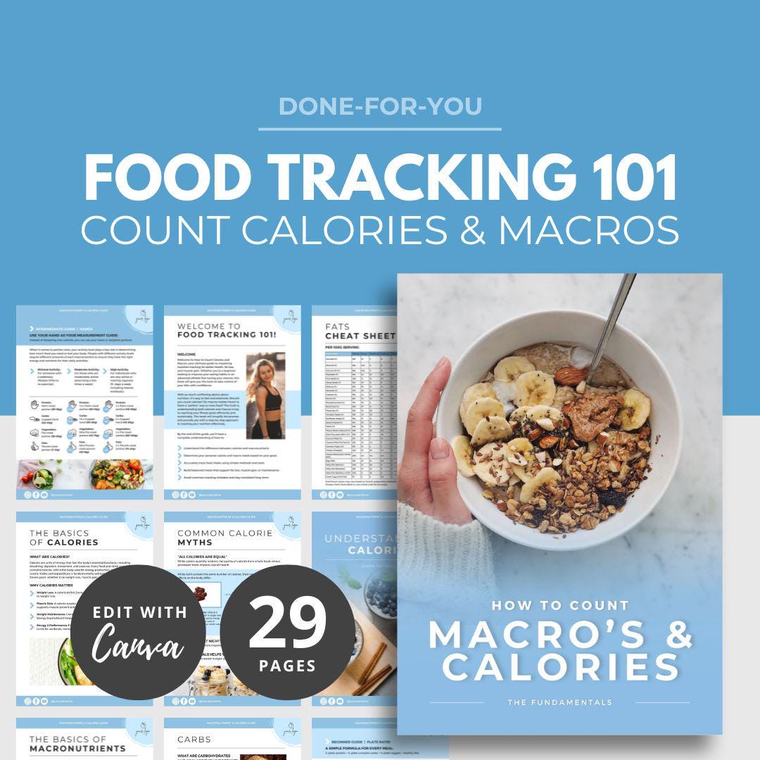 Macronutrients and Calories Guide, DFY How to Count Calories and Macros ...