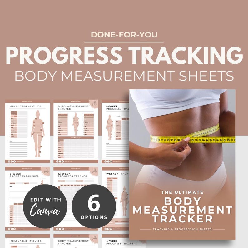 Body Measurement Tracker, Weight Loss Tracker, Printable Progress ...