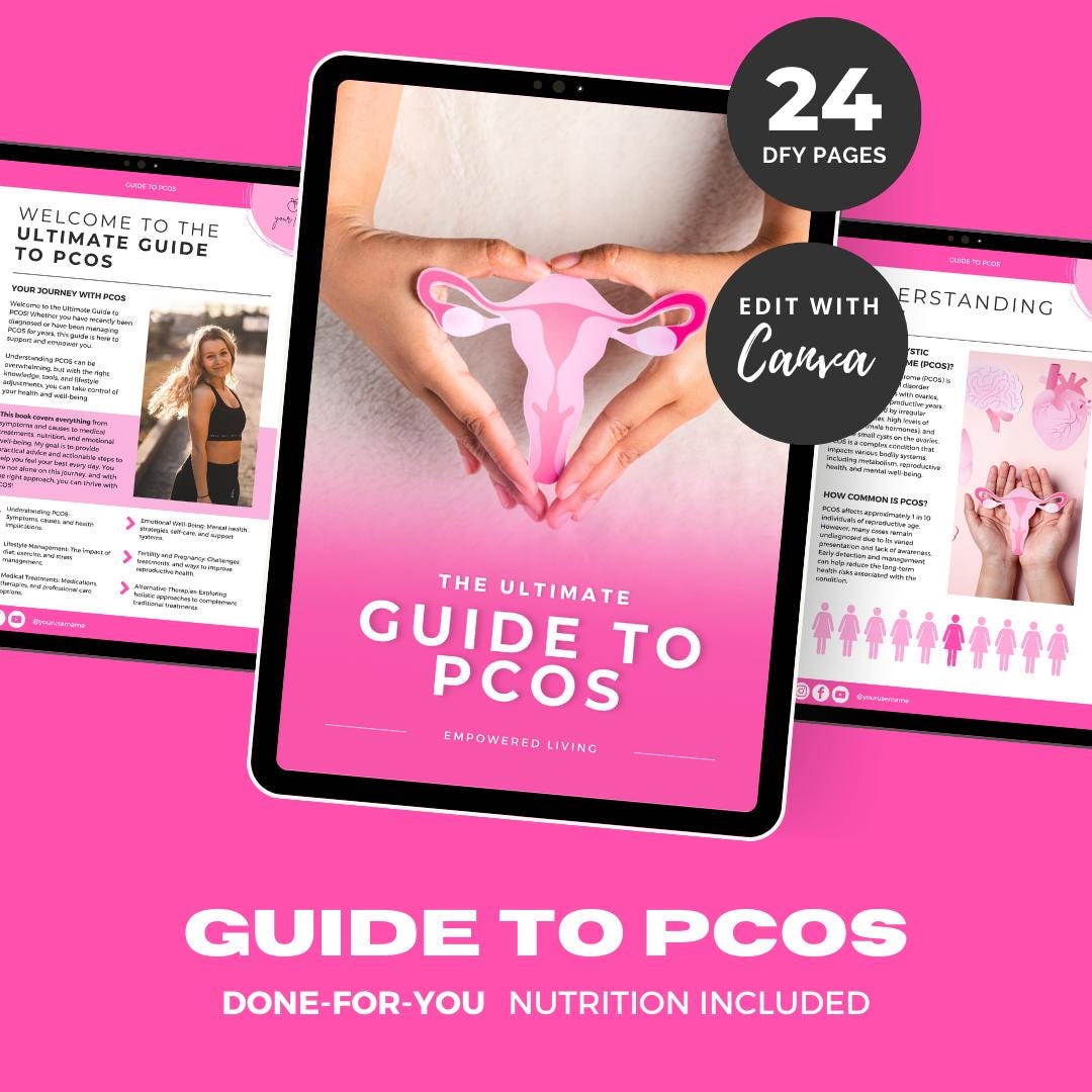 Guide to PCOS, Canva Ebook Template, Health and Fitness Coach Resource ...