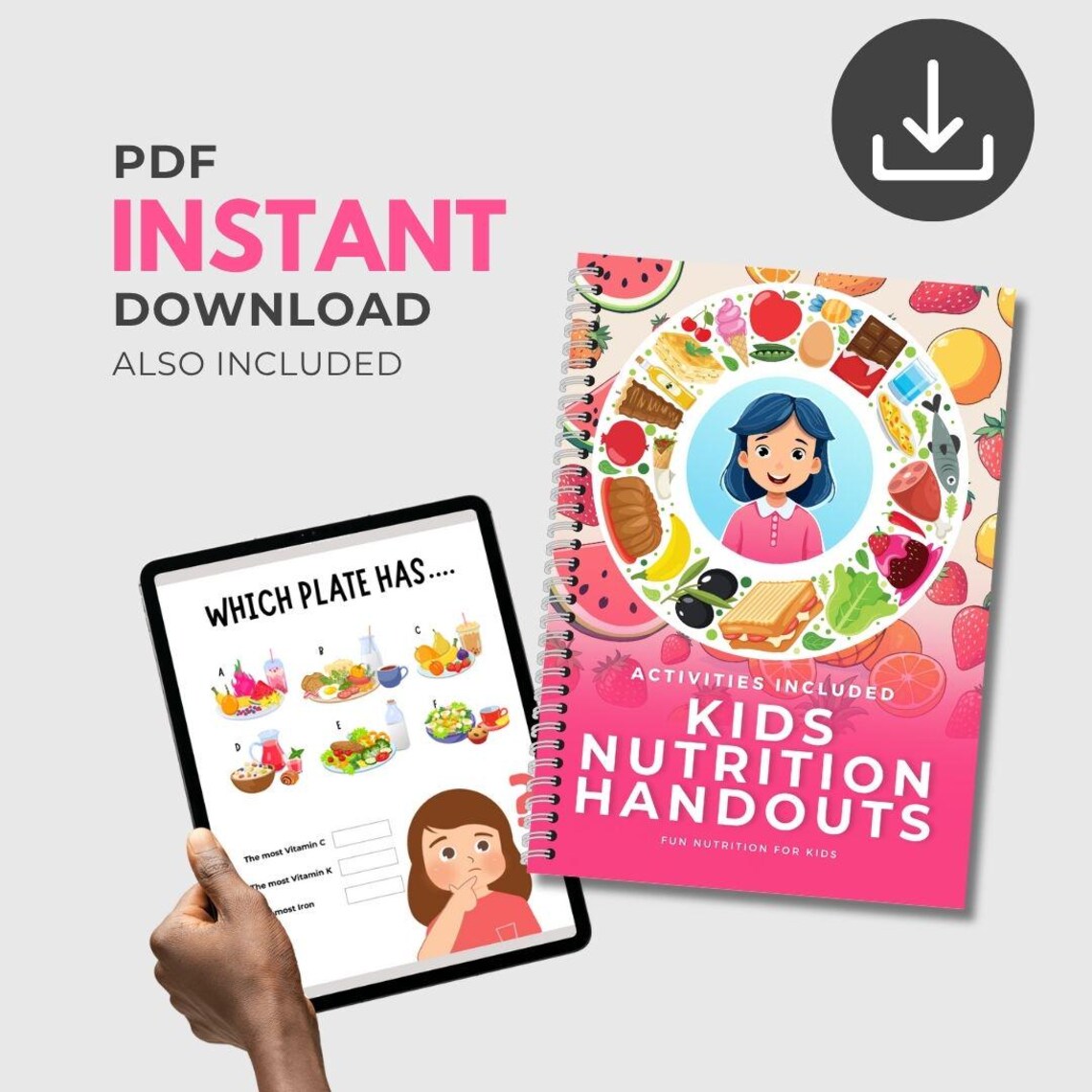 Kids Nutrition Handouts, Kids Nutrition Worksheets, Children Healthy ...