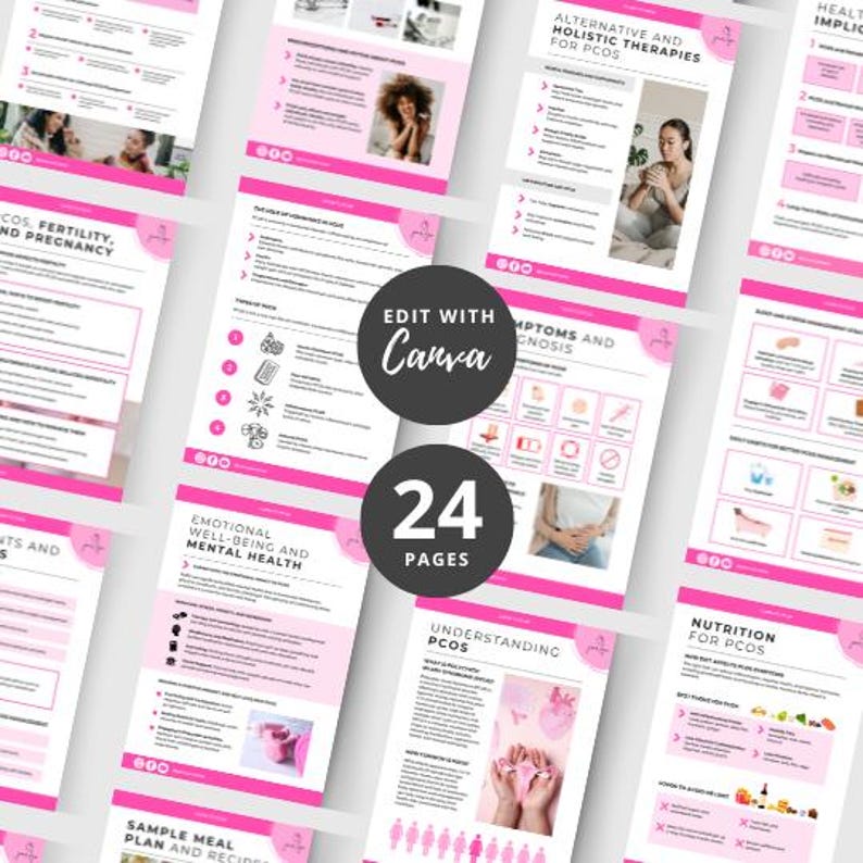 Guide to PCOS, Canva Ebook Template, Health and Fitness Coach Resource ...