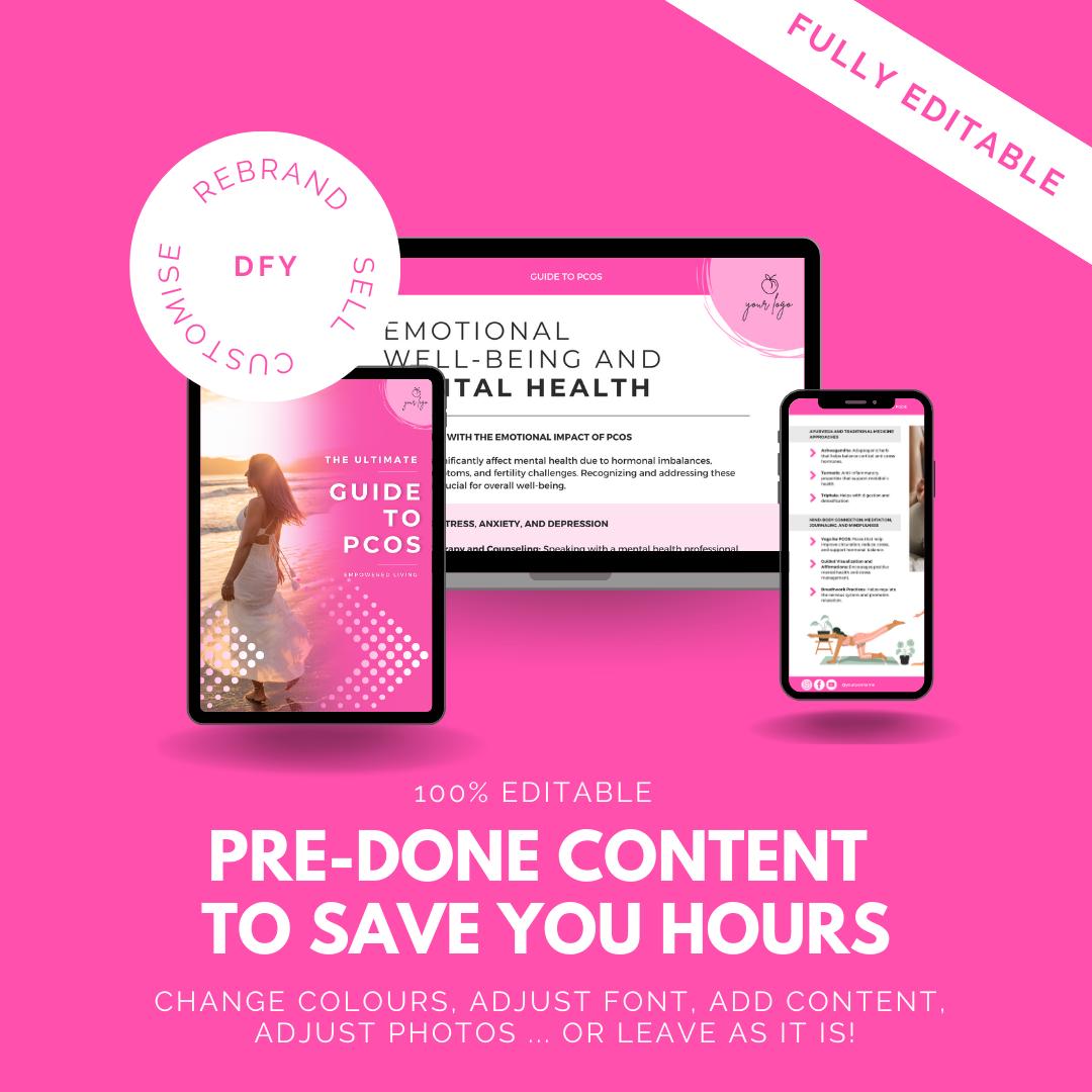 Guide to PCOS, Canva Ebook Template, Health and Fitness Coach Resource ...