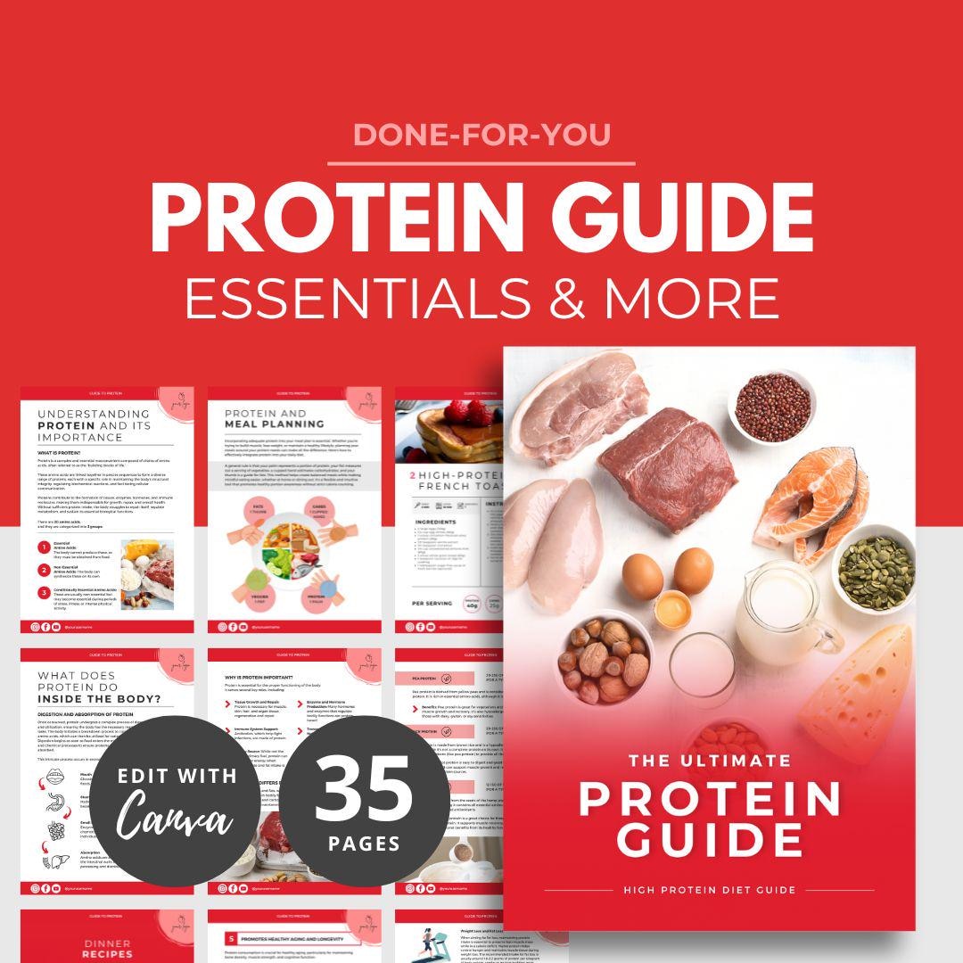 Guide to Protein, Ebook Template Canva, Nutrition Ebook Template ...