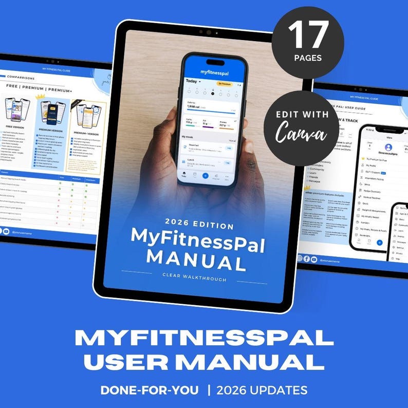 Myfitnesspal User Guide 2026, Food Tracking Guide, Calorie Tracking ...