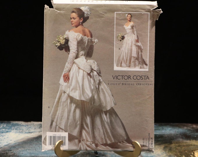 Vintage Sewing Pattern UNCUT Vogue 2783 - Victor Costa Bridal Original ...