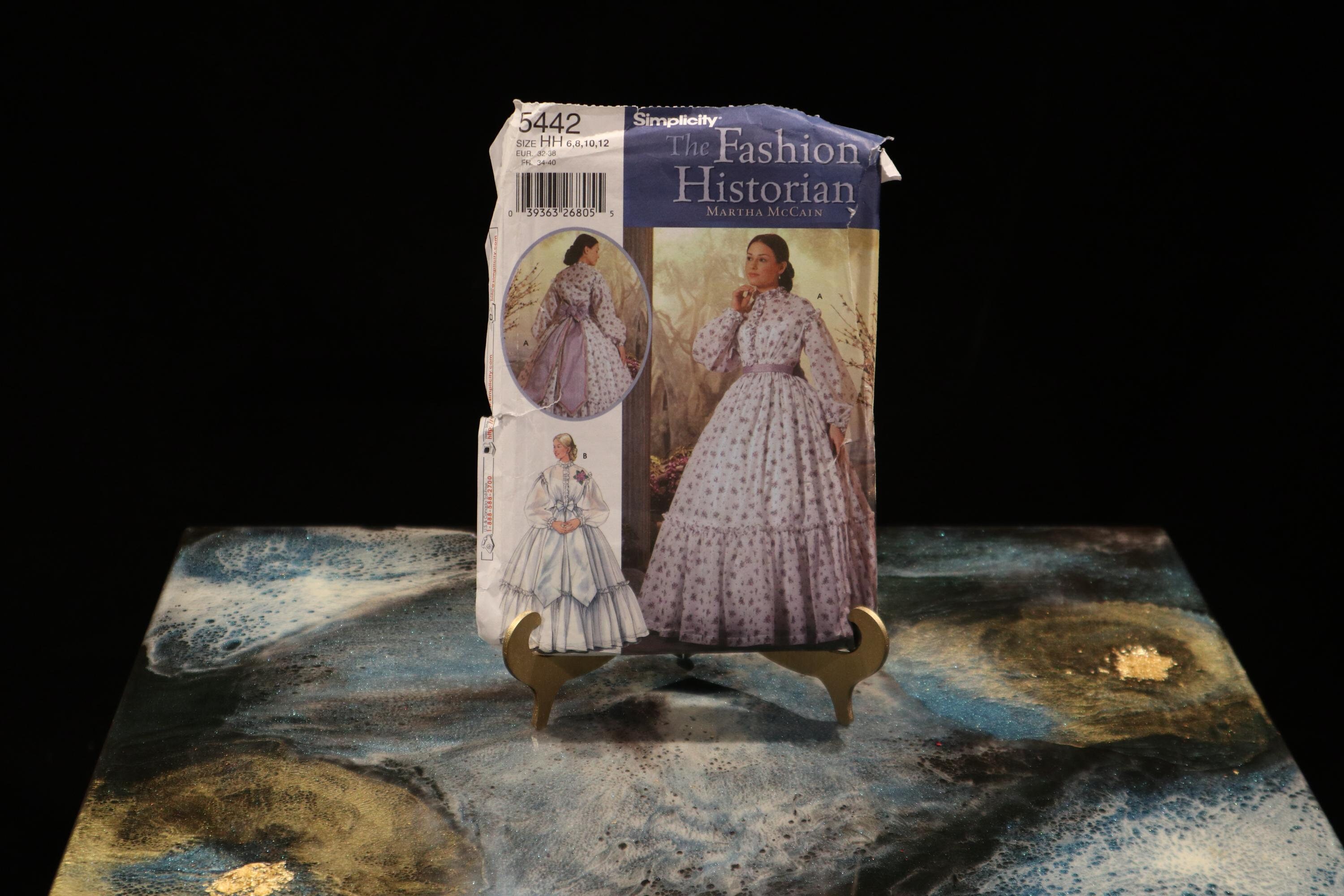 Historic Costume Sewing Pattern UNCUT Simplicity 5442 - Martha Mccain ...