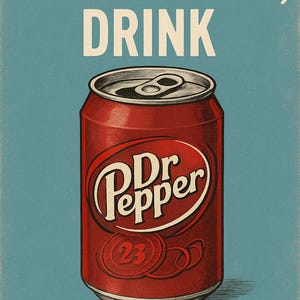 Dr Pepper Can Poster - Etsy