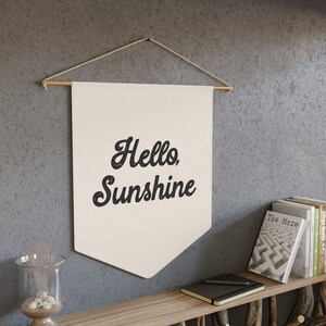 Hello Sunshine Pennant Banner, Playroom Decor, Pennant Nursery ...