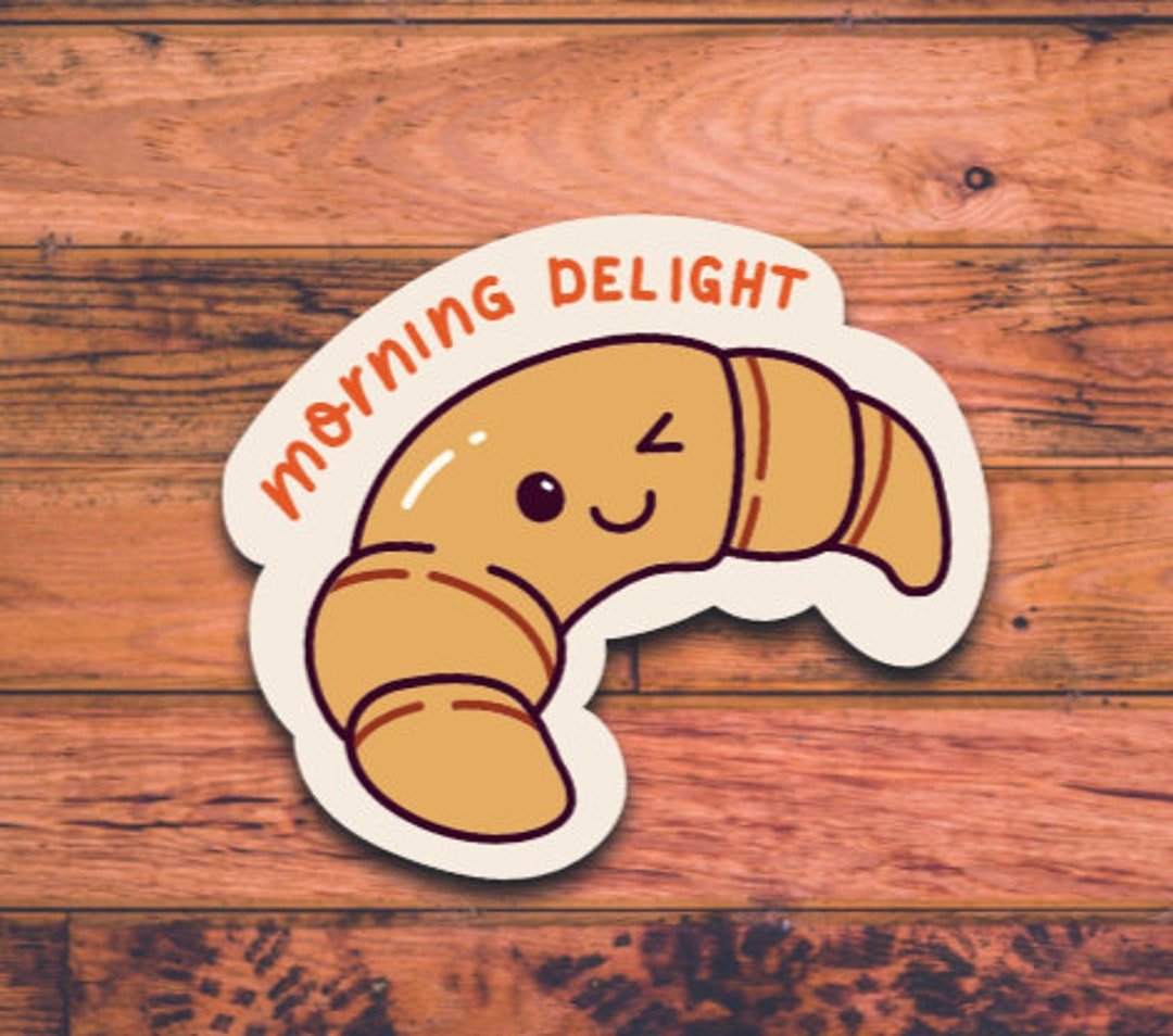 Croissant Sticker, Cute Croissant, Morning Delight, Croissant Sticker ...