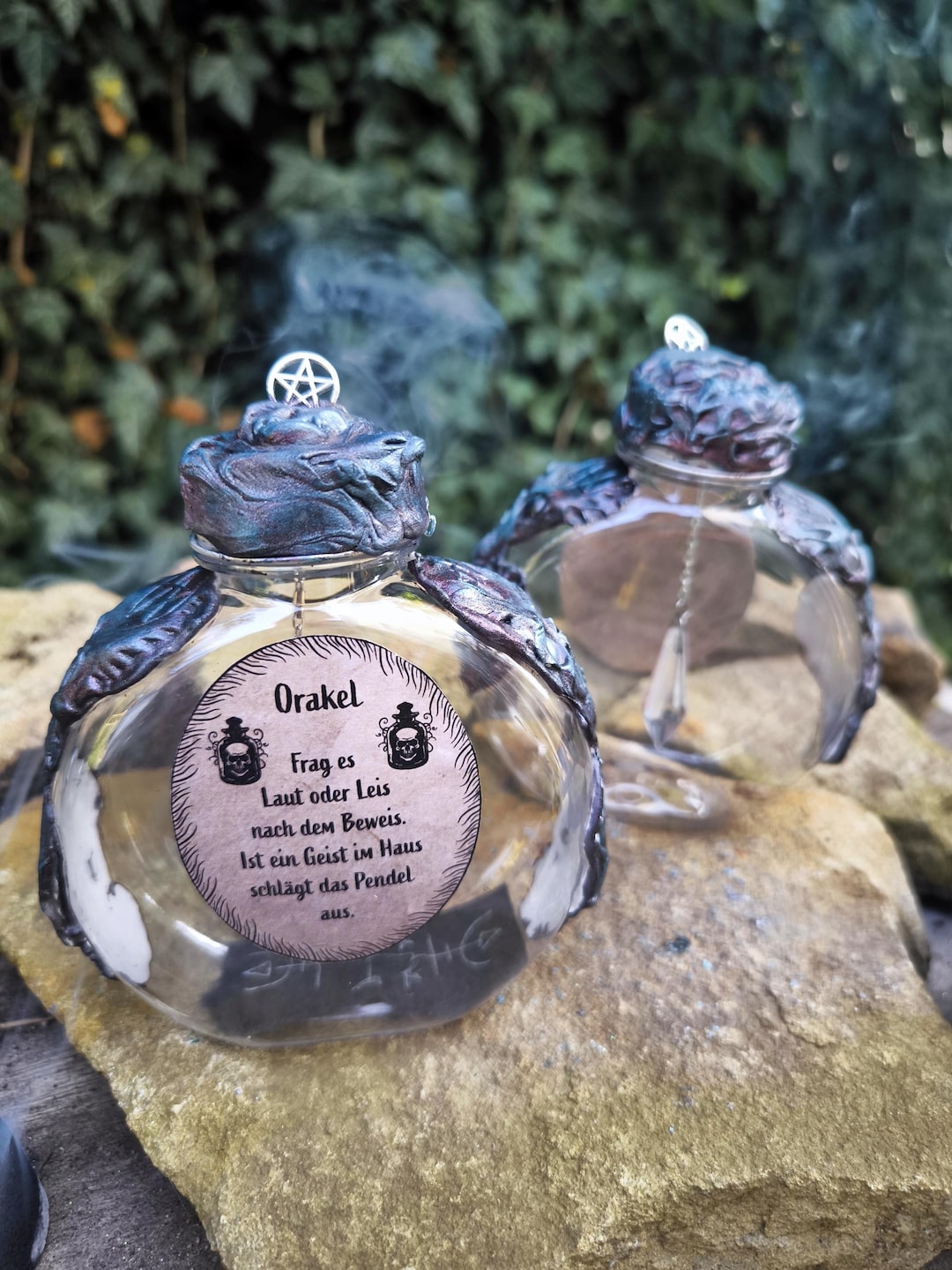 Witch Minerva's Ghost Pendulum Original * Haunted Glass * - Etsy