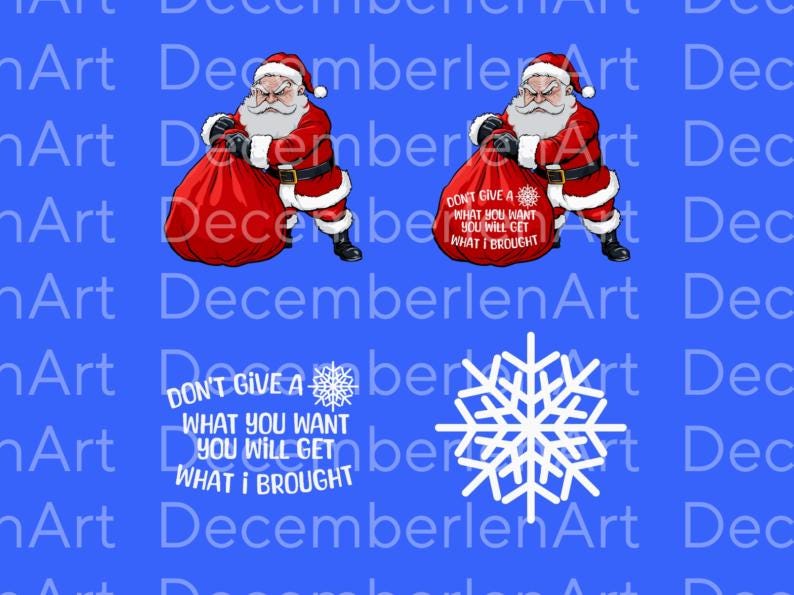 Bad Santa Svg, Bad Santa Gift, Bad Santa Png, Snarky Christmas Svg ...