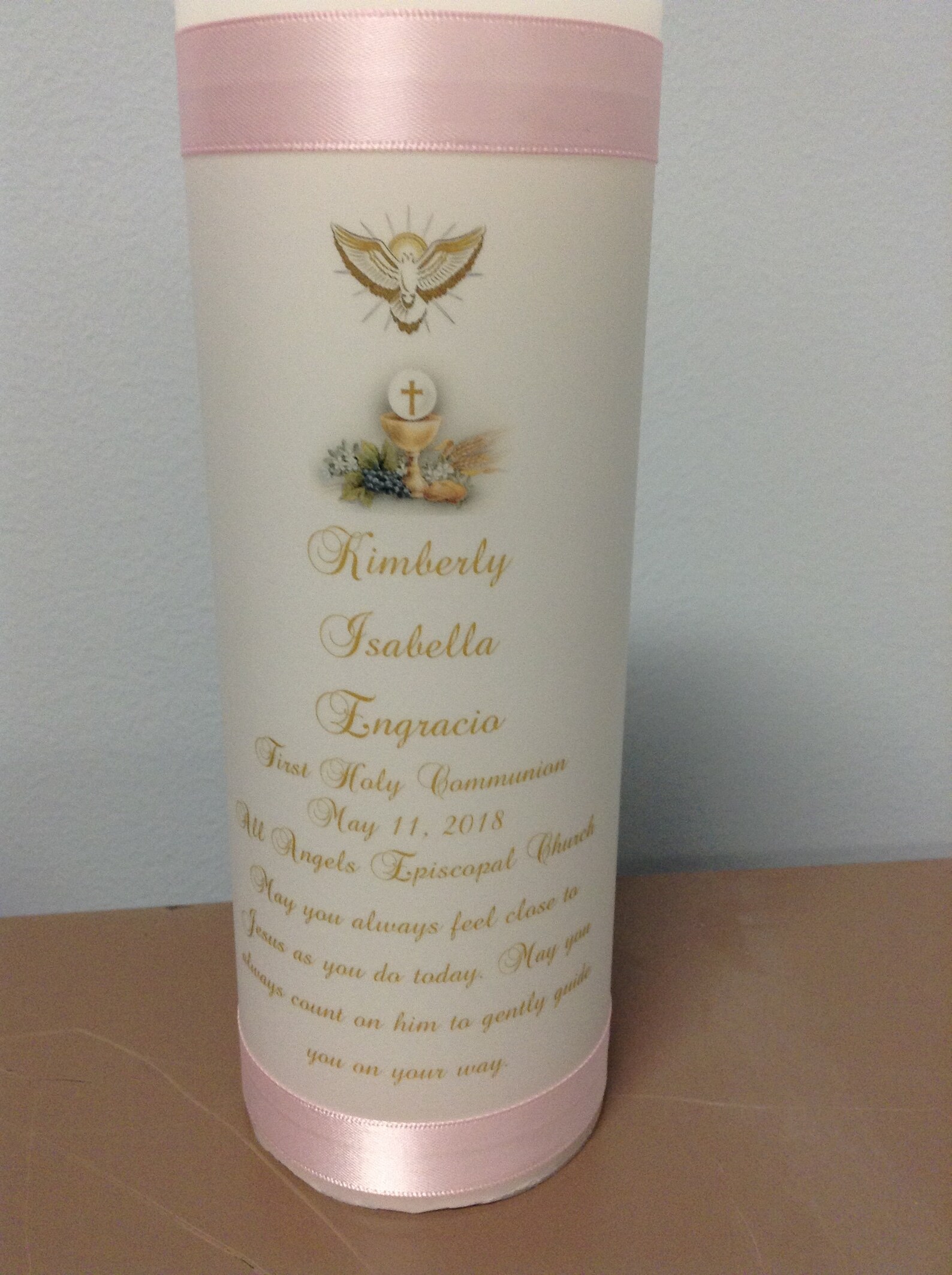 First Holy Communion Candle - Etsy