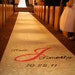 Monogram With Names and Date Wedding Aisle Runner - Etsy