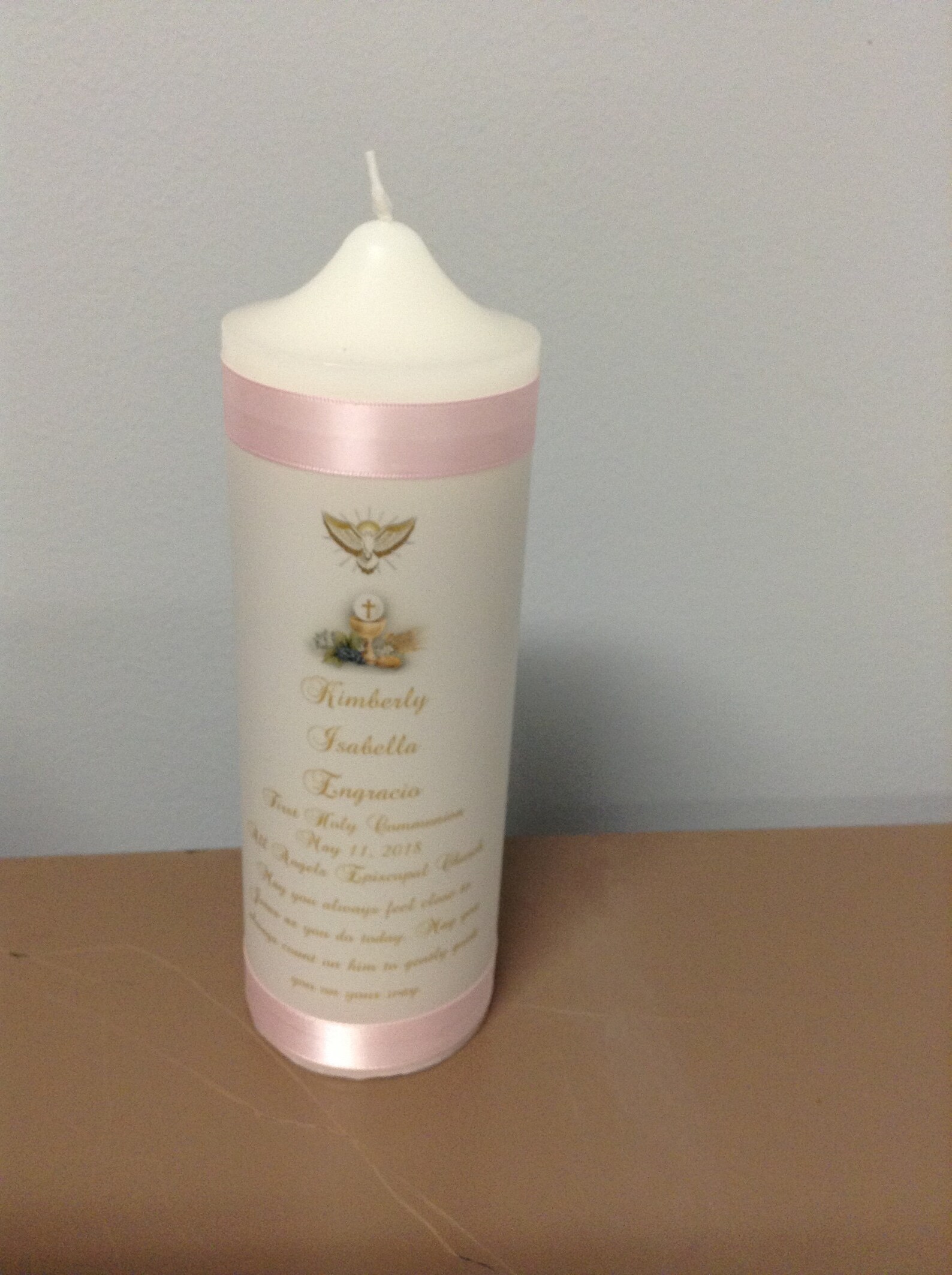 First Holy Communion Candle - Etsy