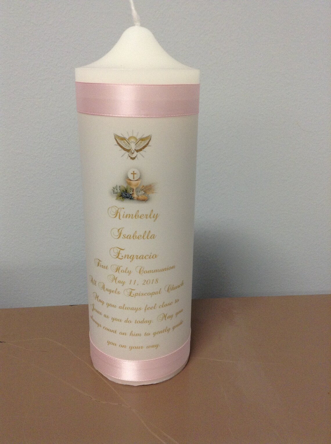First Holy Communion Candle - Etsy