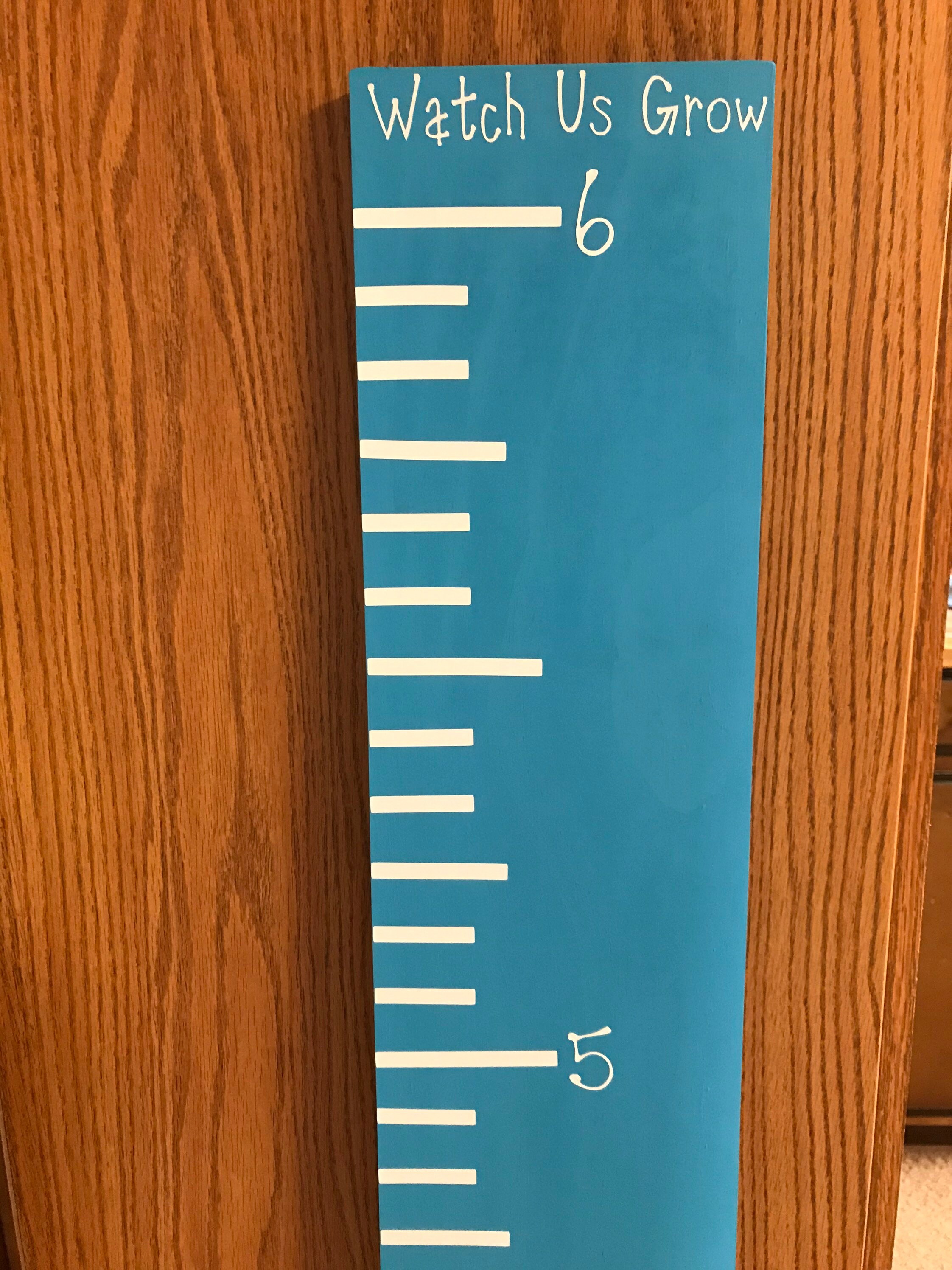 Growth Chart Ruler Watch Us Grow Board | Etsy