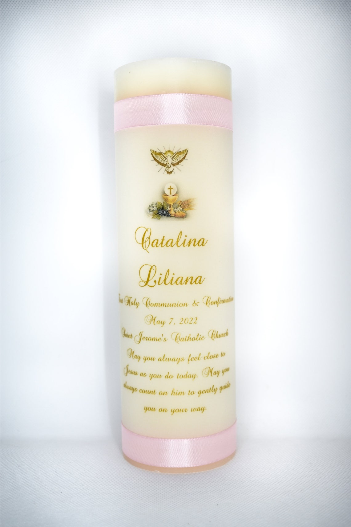 First Holy Communion Candle - Etsy