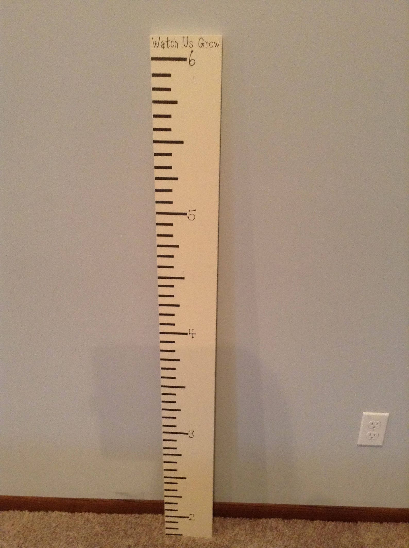 Growth Chart Ruler Watch Us Grow Board - Etsy