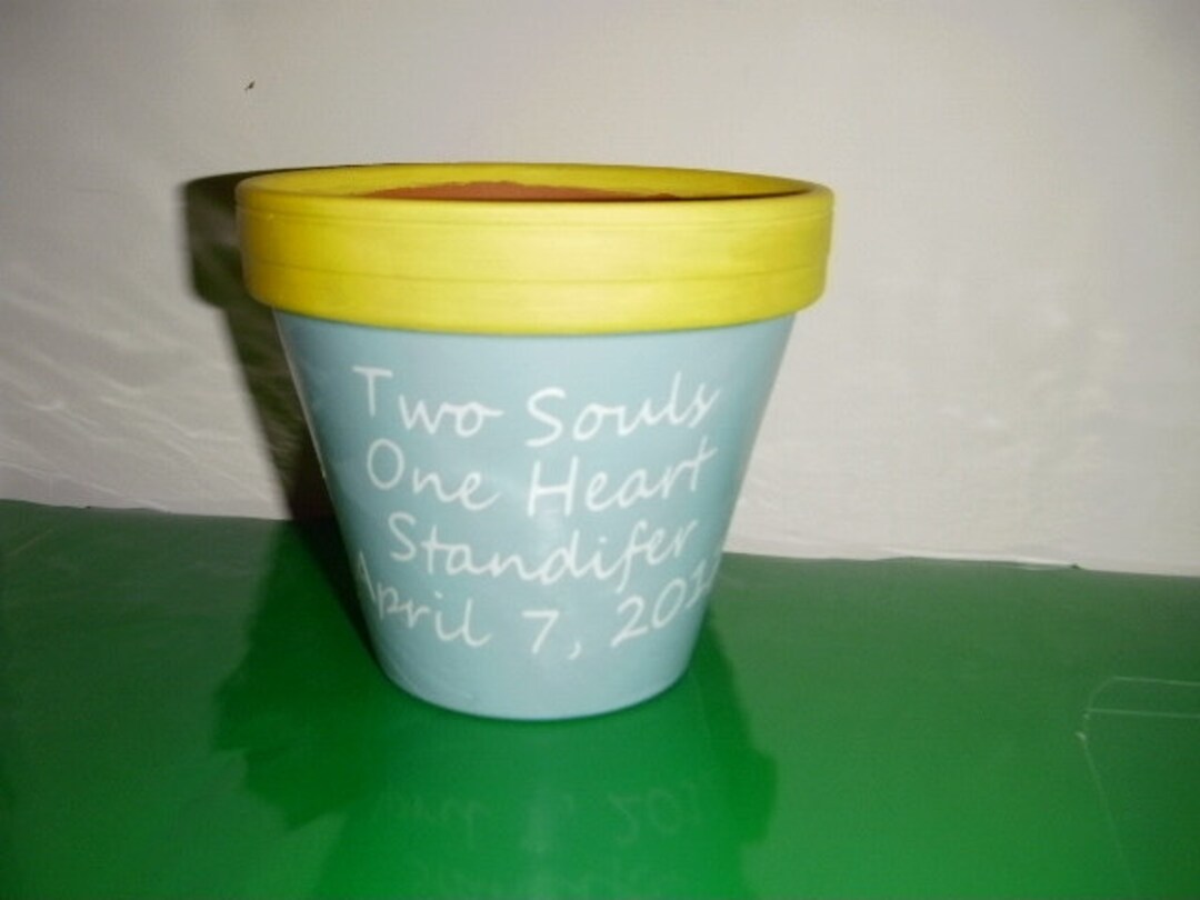 Wedding Ceremony Personalized Flower Pot - Etsy