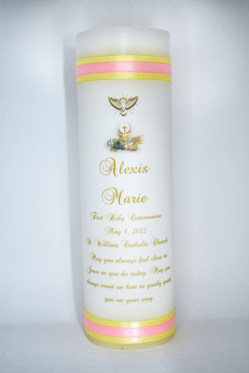 First Holy Communion Candle - Etsy