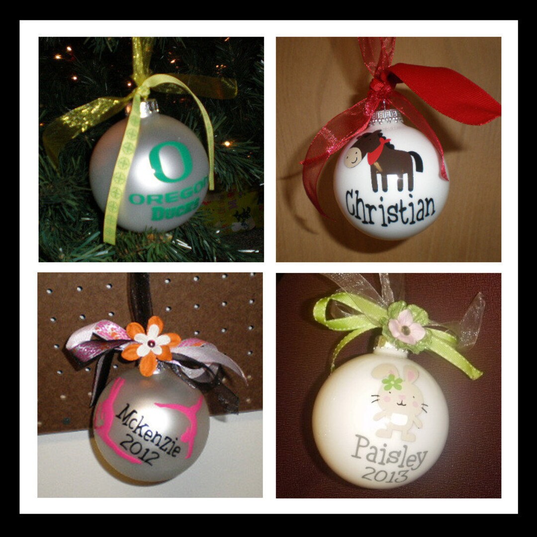 Personalized Christmas Ornament Your Choice of Design - Etsy