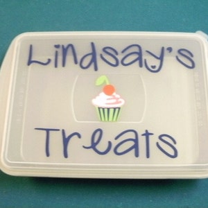 Personalized Vinl Decal With Cupcake or Cake for Cake Pans. - Etsy