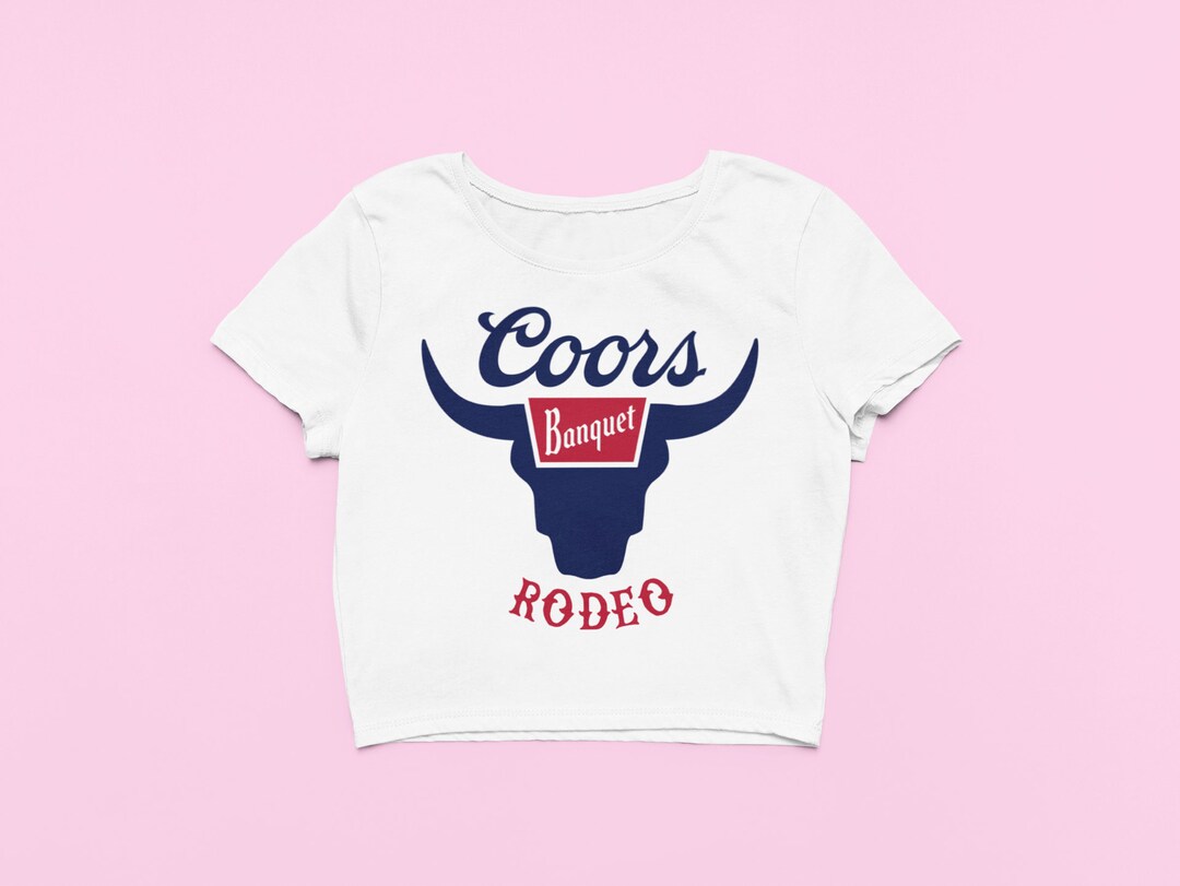 Coors Banquet Rodeo Crop Top, Western Style Tee, Rodeo Shirt, Beer Crop ...