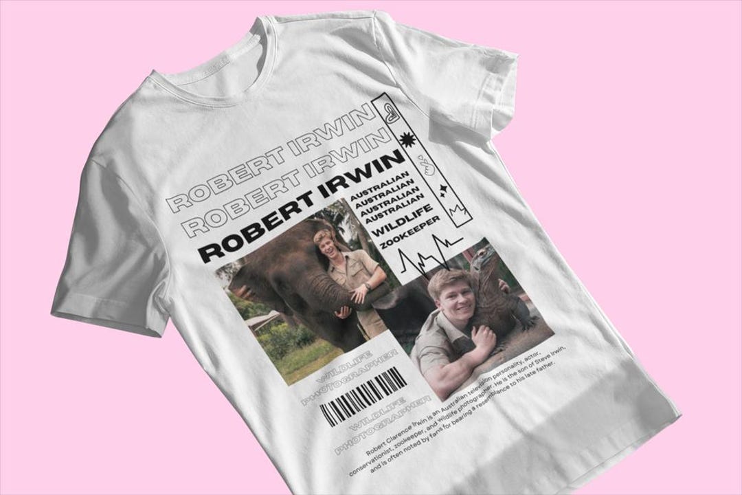 Vintage Robert Irwin Shirt, Wildlife Conservation Tee, Nature Lover ...
