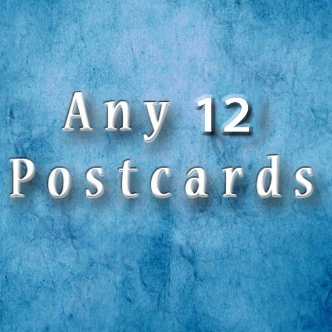 Set of 12 Funny Postcards, Humorous Stationery, Quirky Greeting Cards ...