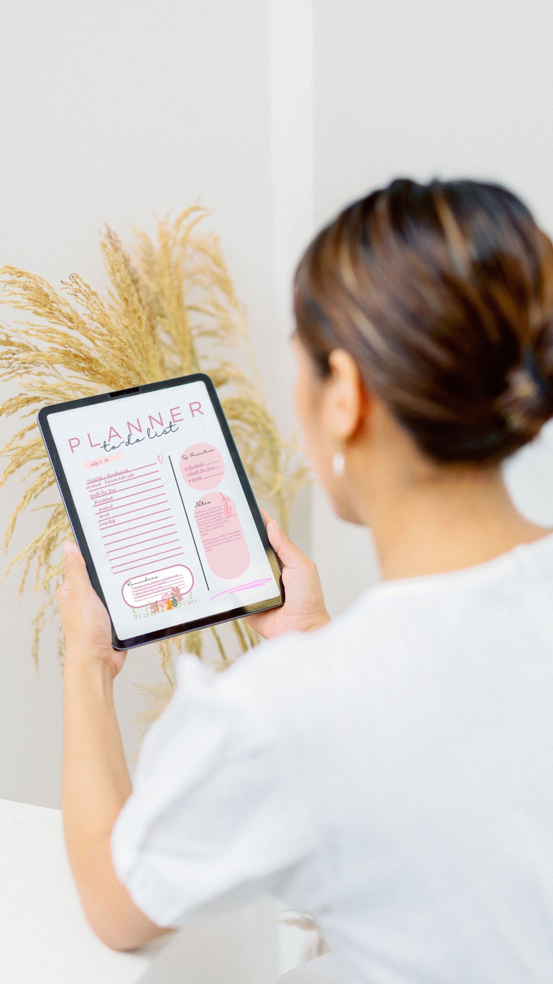 Pink Planner Template. Printable or Digital Template for Everyday Use ...