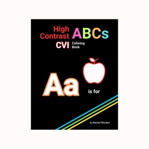 High Contrast Abcs: CVI Friendly Coloring Book - Etsy